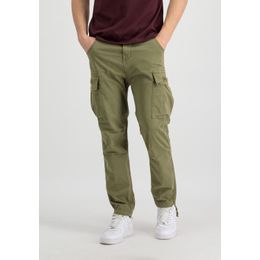 Cargohose Alpha Industries "Squad Pant", Herren, Gr. 30, Normalgr&ouml;&szlig;en, gr&uuml;n (olive), Obermaterial: 98% Baumwolle, 2% Elastan. Futter: 100% Baumwolle, Hosen Cargohose