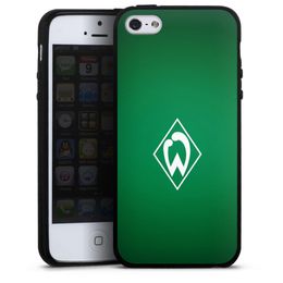 DeinDesign iPhone SE (2016-2019) Handy Silikon H&uuml;lle Case schwarz Handyh&uuml;lle Logo Sv Werder Bremen Merchandise