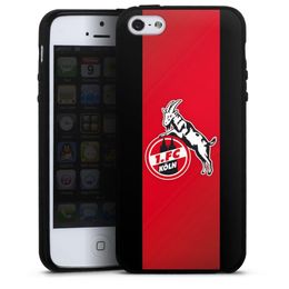 DeinDesign iPhone SE (2016-2019) Handy Silikon H&uuml;lle Case schwarz Handyh&uuml;lle Billy Goat Hennes Official Licensed Product 1. Fc K&ouml;ln