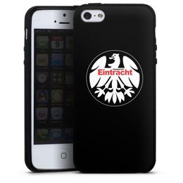 DeinDesign iPhone SE (2016-2019) Handy Silikon H&uuml;lle Case schwarz Handyh&uuml;lle Sge Official Licensed Product Eintracht Frankfurt