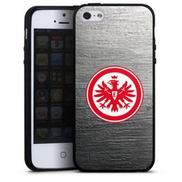 DeinDesign iPhone SE (2016-2019) Handy Silikon H&uuml;lle Case schwarz Handyh&uuml;lle Eintracht Frankfurt Sge Logo
