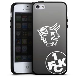 DeinDesign iPhone SE (2016-2019) Handy Silikon H&uuml;lle Case schwarz Handyh&uuml;lle 1. Fc Kaiserslautern 1. Fck Logo