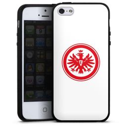 DeinDesign iPhone SE (2016-2019) Handy Silikon H&uuml;lle Case schwarz Handyh&uuml;lle Eintracht Frankfurt Sge Official Licensed Product