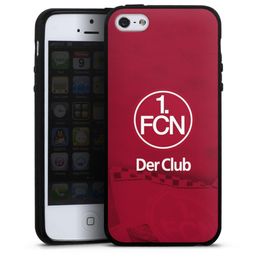 DeinDesign iPhone SE (2016-2019) Handy Silikon H&uuml;lle Case schwarz Handyh&uuml;lle Official Licensed Product Bundesliga 1. Fc N&uuml;rnberg