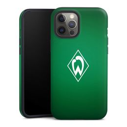 DeinDesign iPhone 12 Pro Handy Panzer Handyh&uuml;lle robuste Outdoor H&uuml;lle Schutzh&uuml;lle matt Logo Sv Werder Bremen Merchandise Tough Case