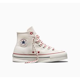 Sneaker Converse "CHUCK TAYLOR ALL STAR EVA LIFT", Jungen, Gr. 38, vintage wei&szlig;, vintage wei&szlig;, days ahead, Textil, Schuhe Sneaker