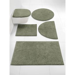 Badematte Grund Gr. 7, gr&uuml;n, rechteckig (50cm x 80cm ) WC-Vorleger rechteckig, 1 Stk., Badematten, Badematte