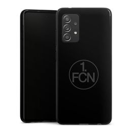 DeinDesign Galaxy A52s 5G Handy Silikon H&uuml;lle Case schwarz Handyh&uuml;lle 1. Fc N&uuml;rnberg Logo 1. Fcn