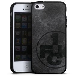 DeinDesign iPhone SE (2016-2019) Handy Silikon H&uuml;lle Case schwarz Handyh&uuml;lle Concrete 1. Fc Kaiserslautern 1. Fck