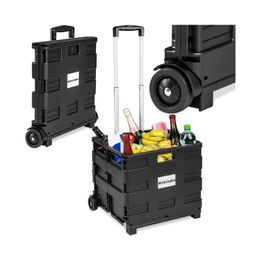 TecTake&reg; Einkaufstrolley, klappbar, mit Teleskopgriff, 46 l