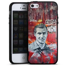 DeinDesign iPhone SE (2016-2019) Handy Silikon H&uuml;lle Case schwarz Handyh&uuml;lle Fritz Walter 1. Fck 1. Fc Kaiserslautern