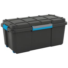 Keter Werkzeugkoffer, Blau, Grau, Schwarz, Kunststoff, 39.5x35x78 cm, Rollen, Deckel, Deckel aufklappbar, Freizeit, Heimwerken, Werkzeugaufbewahrung