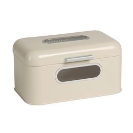 ECHTWERK Brotkasten Retro \, Creme, Metall, rechteckig, 20x16.5x30 cm, lebensmittelecht, nachhaltig, Sichtfenster, Luftl&ouml;cher, K&uuml;chenzubeh&ouml;r, Brotk&auml;sten & -K&ouml;rbe