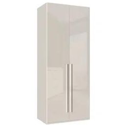 Kleiderschrank OTTO HOME "Piano, UV lackiert, hochgl&auml;nzend in beige oder wei&szlig;, FSC-zertifiziert", beige (beige hochglanz), B:92cm H:224cm T:56cm, Holzwerkstoff, Schr&auml;nke, Kleiderschrank Dreht&uuml;renschrank, in vielen Breiten, H&ouml;he 224cm, mit Soft-Close Funktion