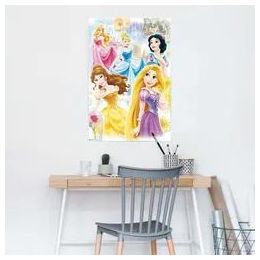 Poster Reinders "Disney - princess", bunt (farbe bild(er): bunt), B:61cm H:91,5cm T:0,1cm, Holzwerkstoff, Bilder, Poster