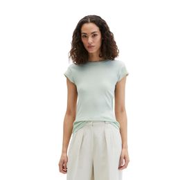 Marc O'Polo T-Shirt MARC O'POLO "aus Organic Cotton", Damen, Gr. L, calm sage, Obermaterial: 100% Baumwolle, unifarben, Basic, slim fit, Rundhals, Shirts T-Shirt