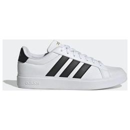 Sneaker Adidas SPORTSWEAR "STREETTALK", Herren, Gr. 40, cloud wei&szlig;, core schwarz, gold metallic, Synthetik, Schuhe Sneaker, inspiriert vom Design des Adidas Superstar, Topseller