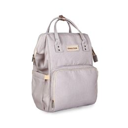 Kikkaboo Wickeltasche Siena, Rucksack, Wickelunterlage, Griffl&auml;nge einstellbar hellgrau