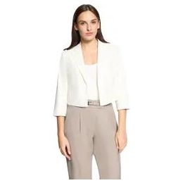Jackenblazer Betty Barclay "Damen mit 3/4 Arm", Damen, Gr. 44, wei&szlig; (rohwei&szlig;), Obermaterial: 86% Polyester, 14% Elasthan; Futter: 100% Polyester, Basic, normal kurz, Blazer, Material