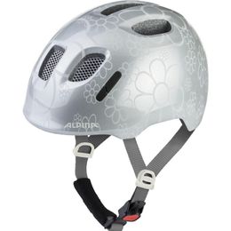 Alpina Kinder-Helm Ximo 2, silver flower gloss