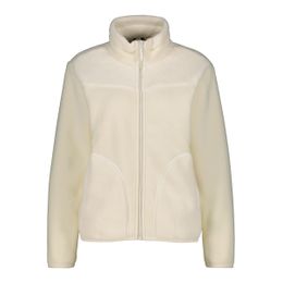 alife and kickin Fellimitatjacke ALIFE & KICKIN "Damen LysannAK T &Uuml;bergangsjacke, Jacke", Damen, Gr. L, ivory wei&szlig;, 100% Polyester, Jacken, mit Stehkragen aus Teddyfleece und weichem Materialmix