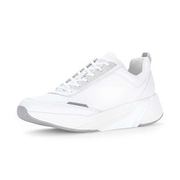 Sneaker Gabor "Sneaker low", Damen, Gr. 38,5, wei&szlig;, Schuhe Sneaker