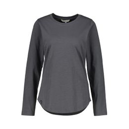 alife and kickin Langarmshirt ALIFE & KICKIN "Damen LeabellaAK A Langarmshirt, Shirt", Damen, Gr. L, iron gate, 100% Baumwolle (Bio), Shirts Langarmshirt