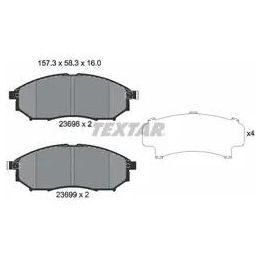 TEXTAR Bremsbelagsatz, Scheibenbremse 2369801 f&uuml;r NISSAN INFINITI RENAULT MITSUBISHI SAMSUNG