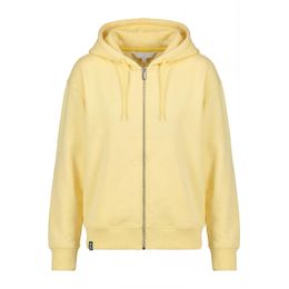alife and kickin Sweatjacke ALIFE & KICKIN "Damen LivAK A Sweatjacke, Jacke", Damen, Gr. L, celestial gelb, 60% Baumwolle, 40% Polyester, Sweatjacken Sweatjacke