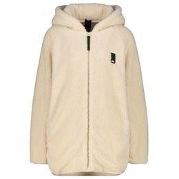 alife and kickin Sweatjacke ALIFE & KICKIN "Damen DominiqueAK T &Uuml;bergangsjacke, Jacke", Damen, Gr. L, chalk, 100% Polyester, Sweatjacken Sweatjacke, leichte Kuschel-Jacke mit Stehkragen und Rei&sect;verschluss
