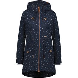 alife and kickin Winterjacke ALIFE & KICKIN "Damen CharlotteAK B Winterjacke, gef&uuml;tterte Jacke", Damen, Gr. M, blau (marine), 100% Polyester, Jacken Winterjacke