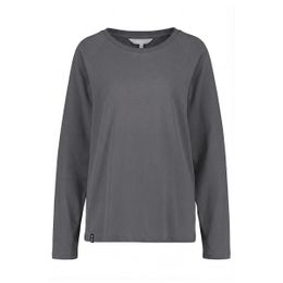 alife and kickin Langarmshirt ALIFE & KICKIN "Damen GaiaAK A Langarmshirt, Shirt", Damen, Gr. L, iron gate, 100% Baumwolle (Bio), Shirts Langarmshirt