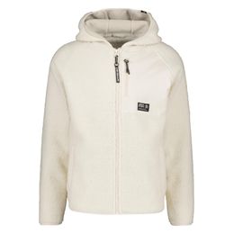alife and kickin Kapuzensweatjacke ALIFE & KICKIN "Herren HaraldAK G Kapuzensweatjacke, Sweatjacke", Damen, Gr. S, wei&szlig; (chalk), 100% Polyester, Sweatjacken, Weiche, warme Teddy Jacke mit gro&szlig;er Kapuze und Fleece-Innenfutter
