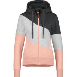 alife and kickin Kapuzensweatjacke ALIFE & KICKIN "Damen SteffiAK A Kapuzensweatjacke, Sweatjacke", Damen, Gr. M, braun (mahagonium melange), 50% Baumwolle, 50% Polyester, Sweatjacken