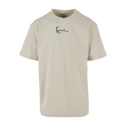 Kurzarmshirt Karl Kani "Karl Kani Herren", Jungen, Gr. M, grau, 80% Baumwolle, 20% Polyester, unifarben, normal, Rundhals, Shirts