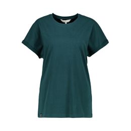 alife and kickin Rundhalsshirt ALIFE & KICKIN "Damen MagdalenaAK A Kurzarmshirt, Shirt", Damen, Gr. L, schwarz moss, 60% Baumwolle, 40% Polyester, Shirts Rundhalsshirt