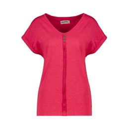 alife and kickin Rundhalsshirt ALIFE & KICKIN "Damen AnaisAK A Kurzarmshirt, T-Shirt", Damen, Gr. L, raspberry, 100% Baumwolle, Shirts Rundhalsshirt