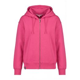 alife and kickin Sweatjacke ALIFE & KICKIN "Damen LivAK P Sweatjacke, Jacke", Damen, Gr. L, hot pink, 60% Baumwolle, 40% Polyester, Sweatjacken Sweatjacke