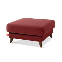 KONSIMO Hocker Gustavo rot Ma&szlig;e (cm): B: 92 H: 48 Sessel & Hocker > Hocker > Polsterhocker &raquo; Sofa DE