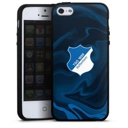 DeinDesign iPhone SE (2016-2019) Handy Silikon H&uuml;lle Case schwarz Handyh&uuml;lle Official Licensed Product Jersey Tsg 1899 Hoffenheim