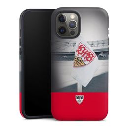 DeinDesign iPhone 12 Pro Handy Panzer Handyh&uuml;lle robuste Outdoor H&uuml;lle Schutzh&uuml;lle matt Vfb Stuttgart Bundesliga Official Licensed Product Tough Case