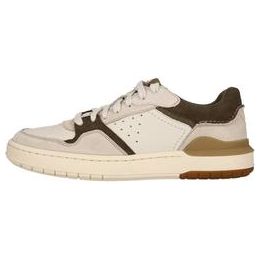 Sneaker Clarks "Courtlite2", Herren, Gr. 42,5, olivgr&uuml;n, Schuhe Sneaker, im retro-inspirierten Design mit modernem Touch