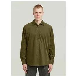 G-Star Raw Langarmshirt G-STAR "Clean Regular Hemd", Damen, Gr. XXL, schwarz olive, Obermaterial: 100% Baumwolle, Shirts Langarmshirt
