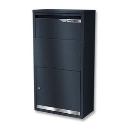 Metzler Paketbox Avalon 3, f&uuml;r Pakete bis Gr&ouml;&szlig;e S, abschlie&szlig;bar, B 440 x T 220 x H 822 mm, Stahl, anthrazitgrau RAL 7016