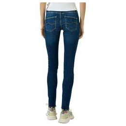 Slim-fit-Jeans QS, Damen, Gr. 42, L&auml;nge 32, dunkelblau, Denim/Jeans, Obermaterial: 99% Baumwolle, 1% Elasthan. Futter: 70% Polyester, 30% Baumwolle, unifarben, slim fit lang, Jeans Slim-fit-Jeans, mit Stretch