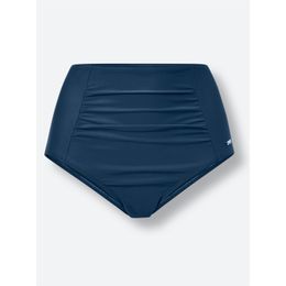 feel good Damen Bikini-Slip mit Raffungen, dunkelblau, Gr&ouml;&szlig;e 50