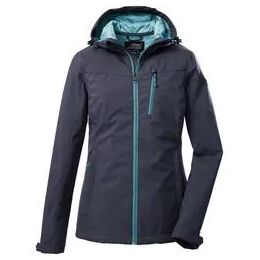 Softshelljacke Killtec "KOS 89 WMN SFTSHLL JCKT", Damen, Gr. 48, nachtblau, Oberseite: 100% Polyester;R&uuml;ckseite: 100% Polyester;Futter: 100% Polyester, Jacken Softshelljacke, Damen Softshelljacke: Wind-und wasserdicht, atmungsaktiv
