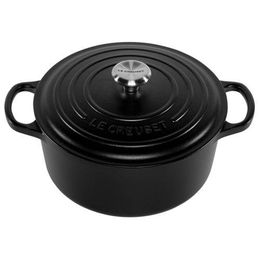Le Creuset Signature Br&auml;ter rund 22 cm schwarz