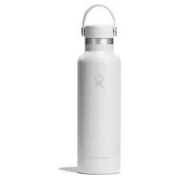 Trinkflasche Hydro Flask "Standard Flex Cap, 21 OZ, 621 ml", wei&szlig;, H:23,9cm, Edelstahl, Trinkflaschen, Trinkflasche