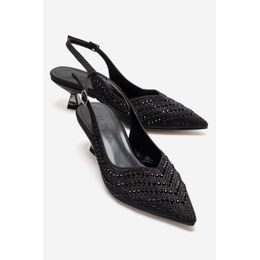 Royale Verzierter Kitten-Heel-Pumps